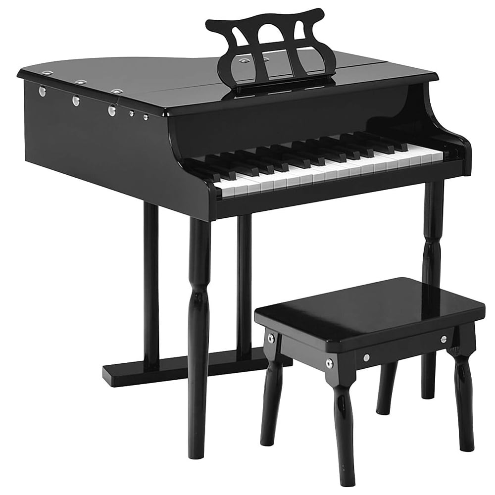 30-Key Classical Kids Piano, Mini Grand Piano Wooden Musical Instrument ...