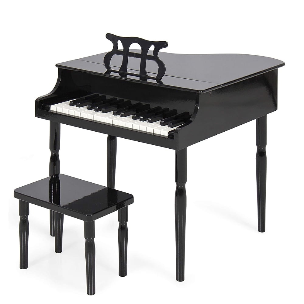 30-Key Kids Classic Wooden Mini Grand Piano Musical Instrument Toy ...