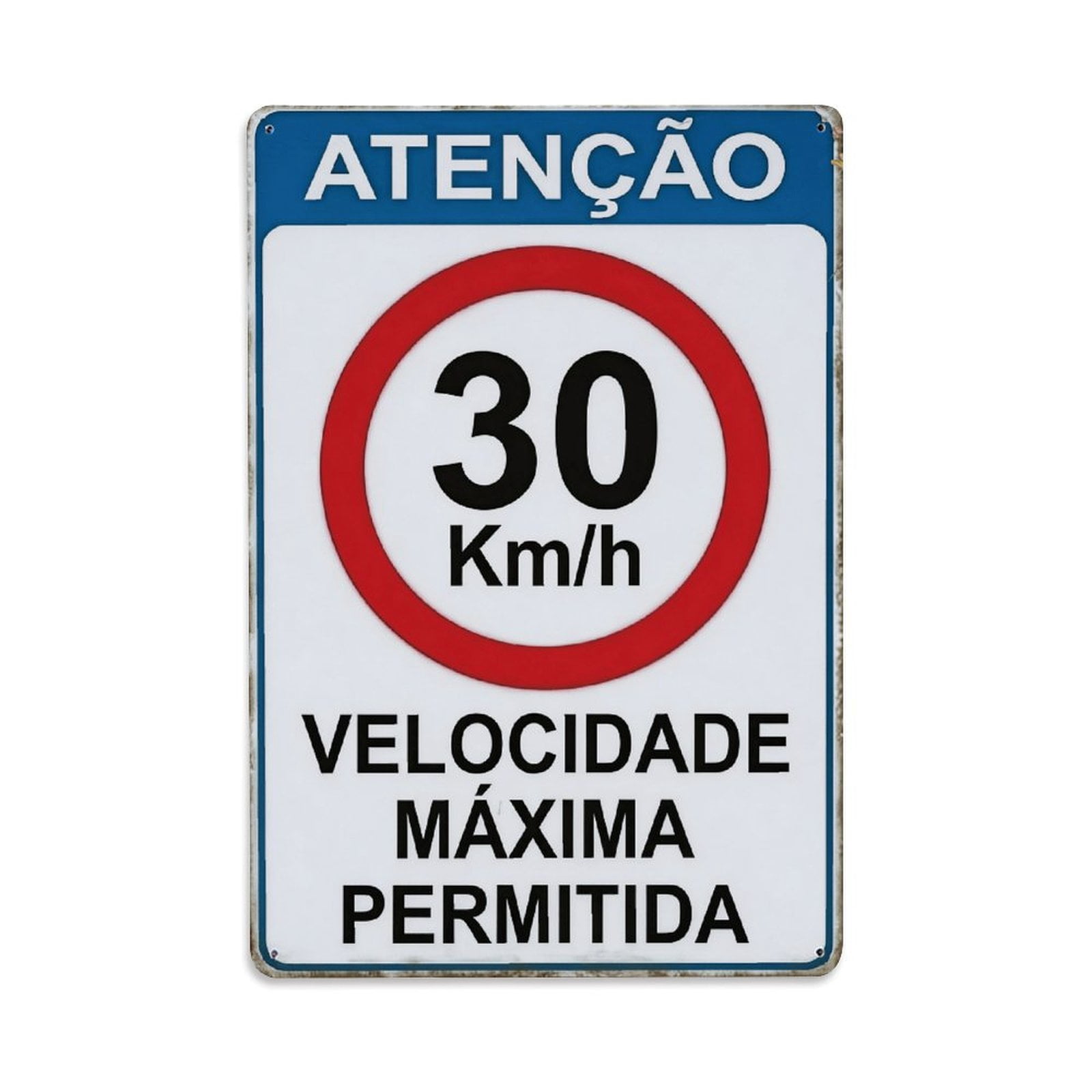 30 Km H Speed Limit Tin Sign Vintage Metal Poster Living Room Bar Man ...