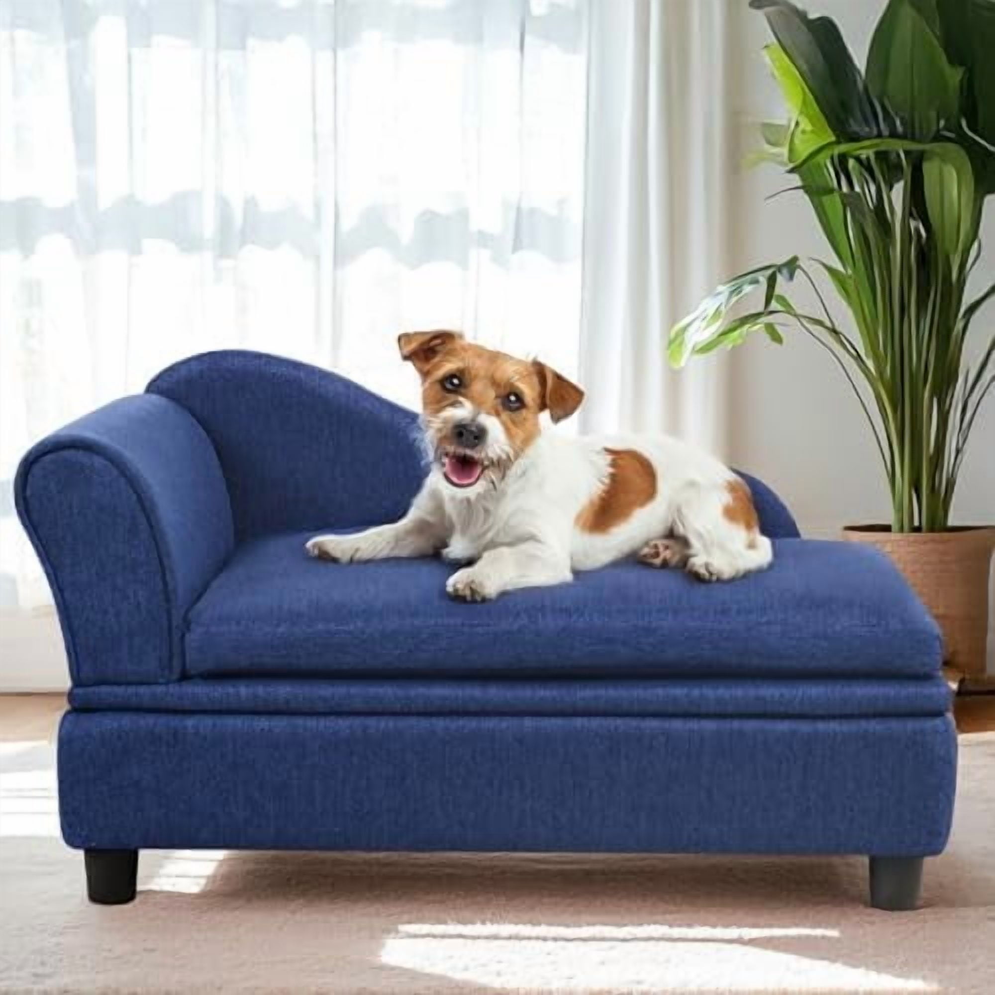 30" L Pet Sofa with Hidden Storage 30lbs, Dog for Small-Sized Dogs and ...