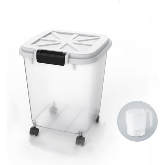 30 LB Rice Storage Container with Measuring Cup, , For Rice | Grain ...