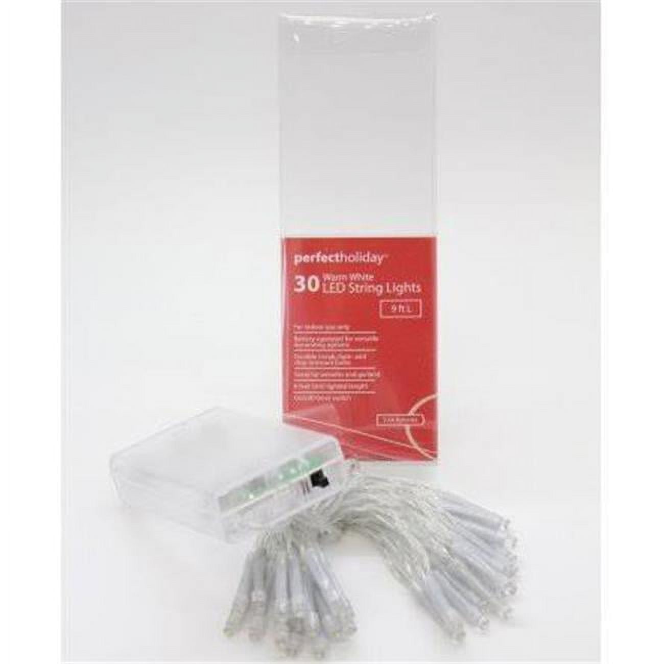 30 LED String Light Battery Operated with Timer, Warm White - Walmart.com