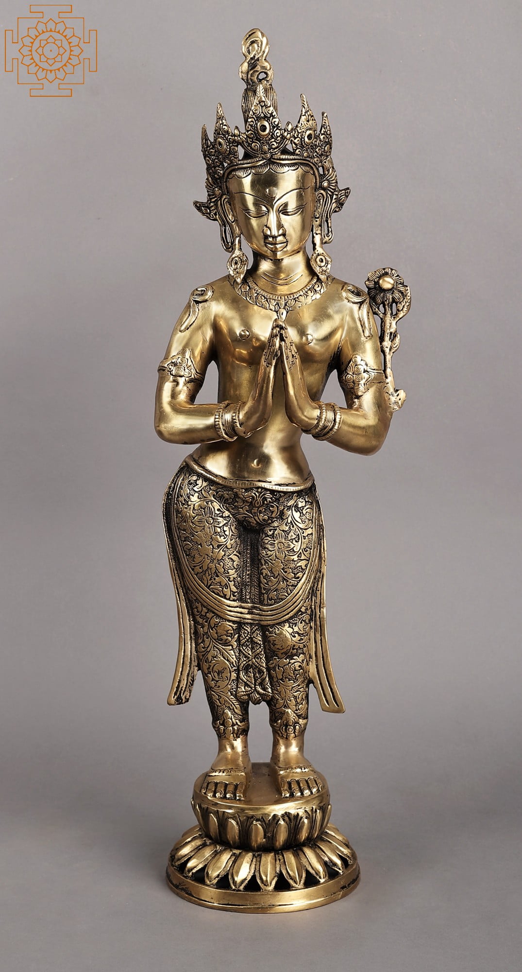 30" Large Size Namaste Tara Tibetan Buddhist Deity Brass Statue | Made ...