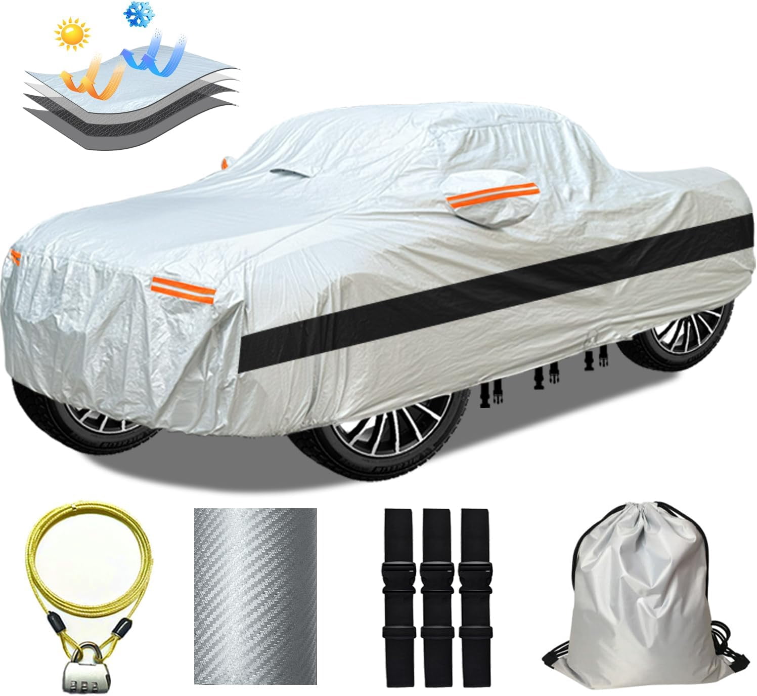 30 Layers Truck Car Cover for Automobiles All Weather Waterproof ...