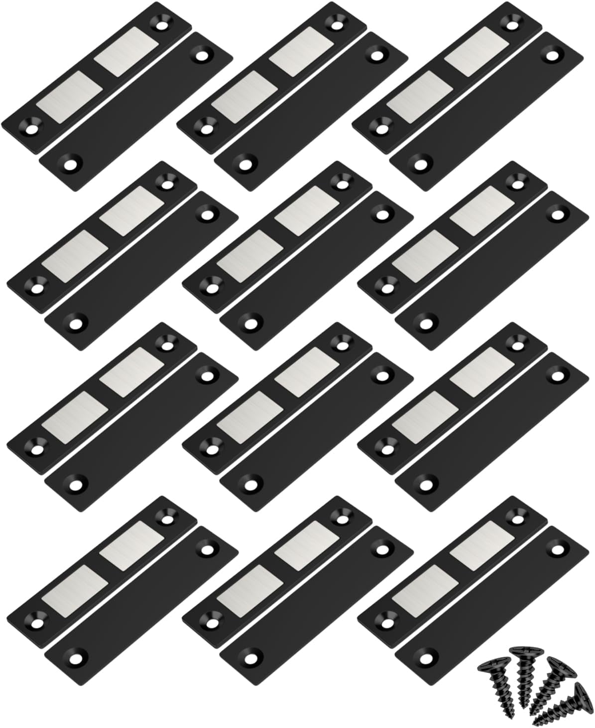 30 Lb Ultra Thin Cabinet Drawer Door Magnets, 12 Pack Magnetic Cabinet ...