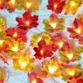 30 Led Maple Leaf Garland String Lights with Remote Control for Indoor ...
