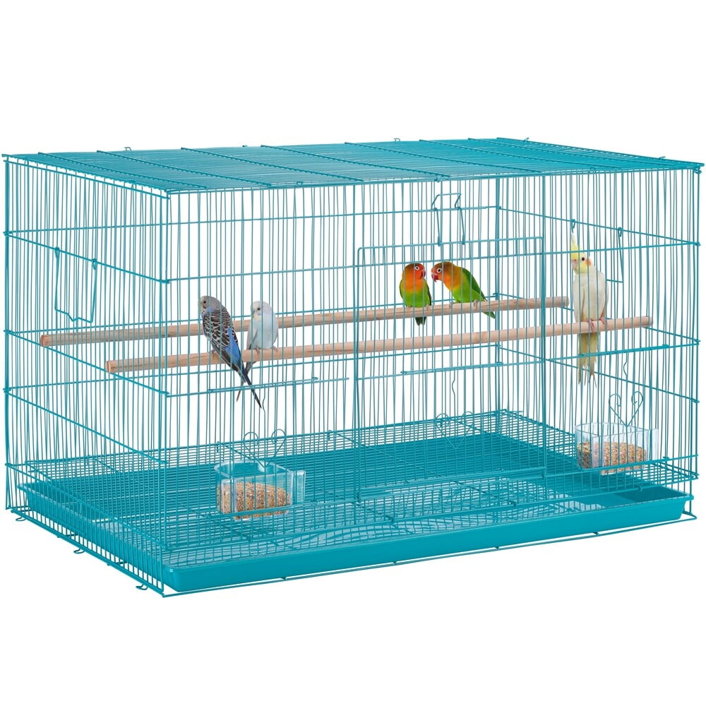 30'' Length Flight Bird Cage Iron Flight Parrot Cage for Small Parrots ...