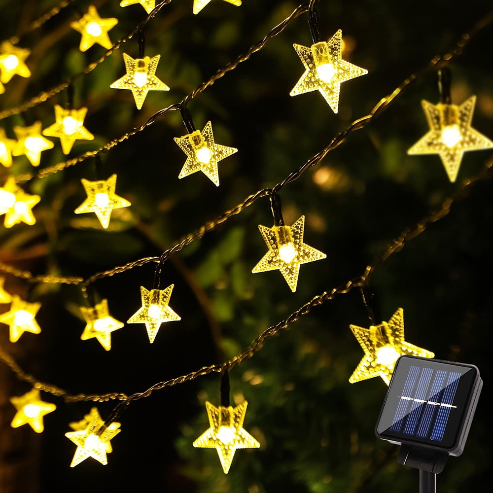 30-Light String, 6.5m Long, Brighten Your Outdoors Solar Powered Starry ...