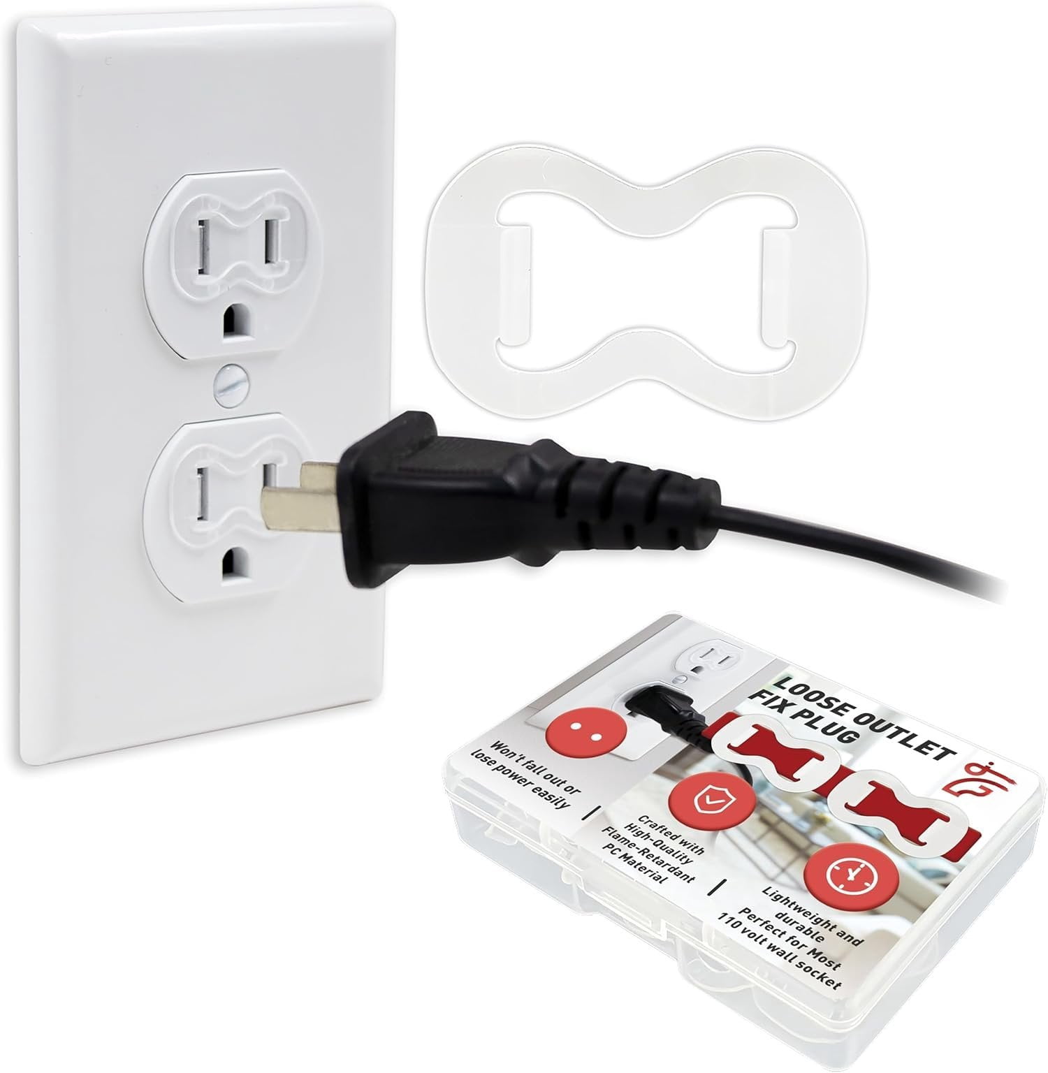 30- Loose Outlet Fix Plug - Ensure Secure Connection for Power Plugs ...