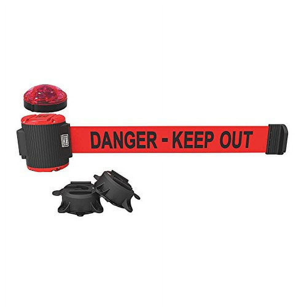 30' Magnetic Wall Mount Barrier with Light Kit -"Danger-Keep Out ...