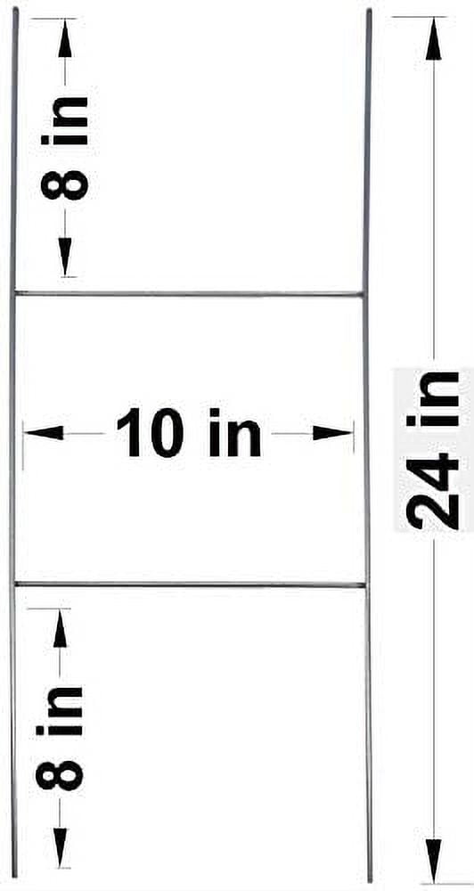 30 Metal Stake 10'' x24'' Double H-Frame X 9 Gauge Galvanized Wire ...