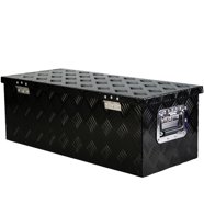 Free Shipping! BENTISM Truck Tool Box 30"x13"x9.6" Heavy Duty Aluminum Bar Tread Tool Box for ...
