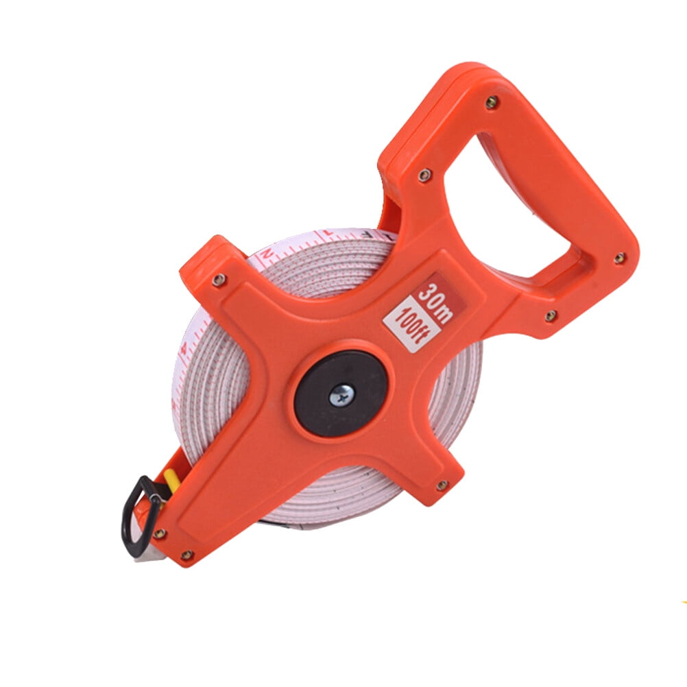 30 Meters Portable Stainless Steel Shelf Ruler Hand Crank Plastic Frame ...