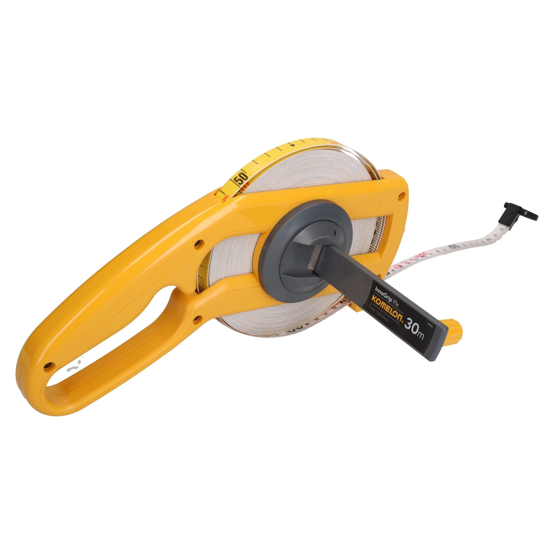 30 Metre Surveyors Tape Measure Imperial Metric Open Reel With Fast ...