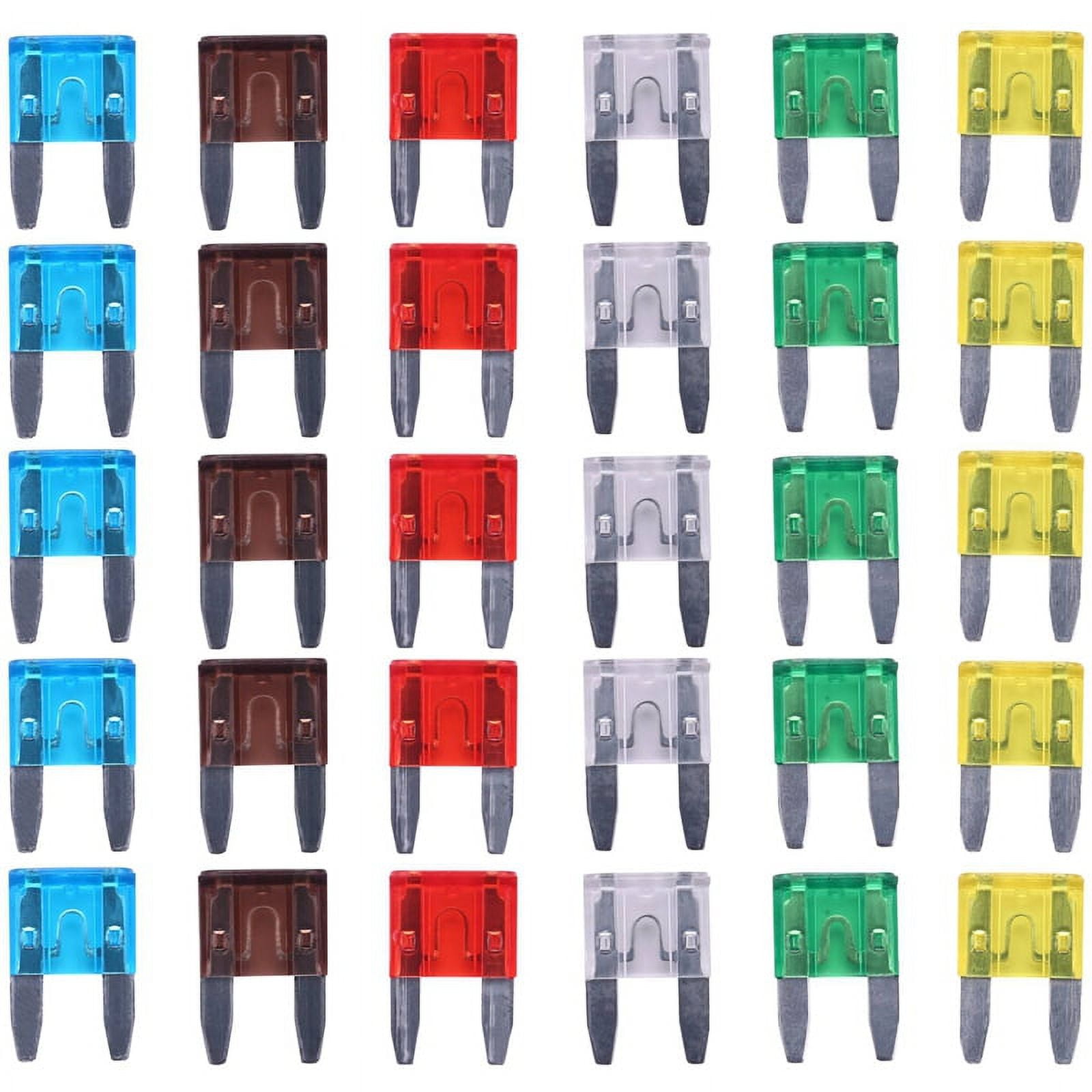 30 Mini fuse plug set for Car Moto Automovil - Walmart.com