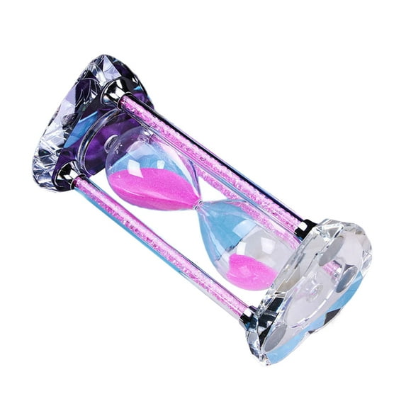 30 Minutes Sand Timer Colorful Heart Shape Crystal Hourglass Effective ...