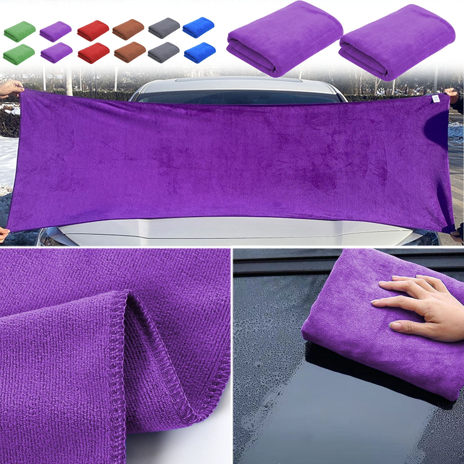 Up to 30% OFF, 2 Pack Car Drying Towel, High Absorption, Hair-Friendly ...