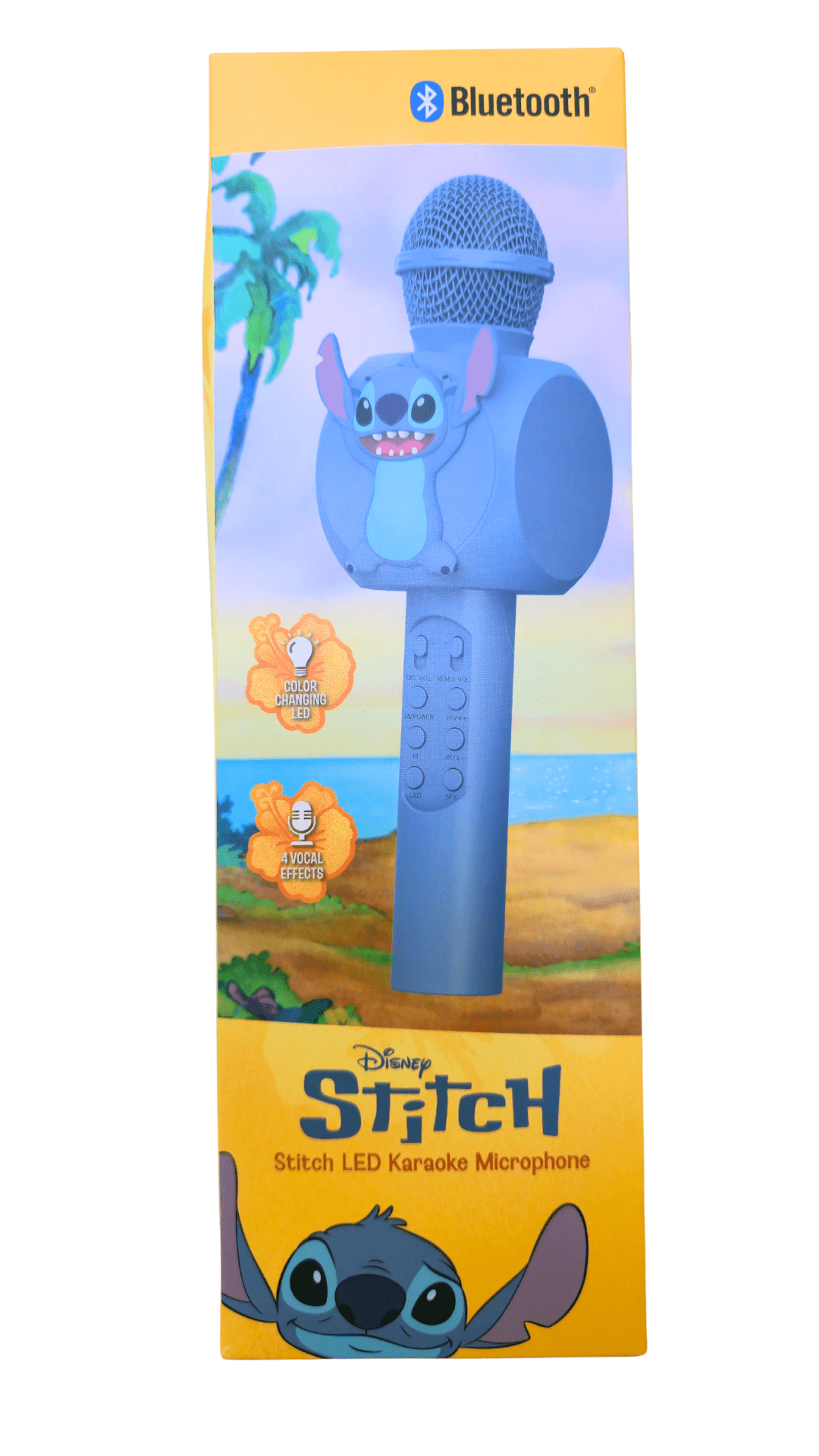 Stitch Bluetooth Karaoke Microphone, Stitch, LED Lights, 4 Vocal ...