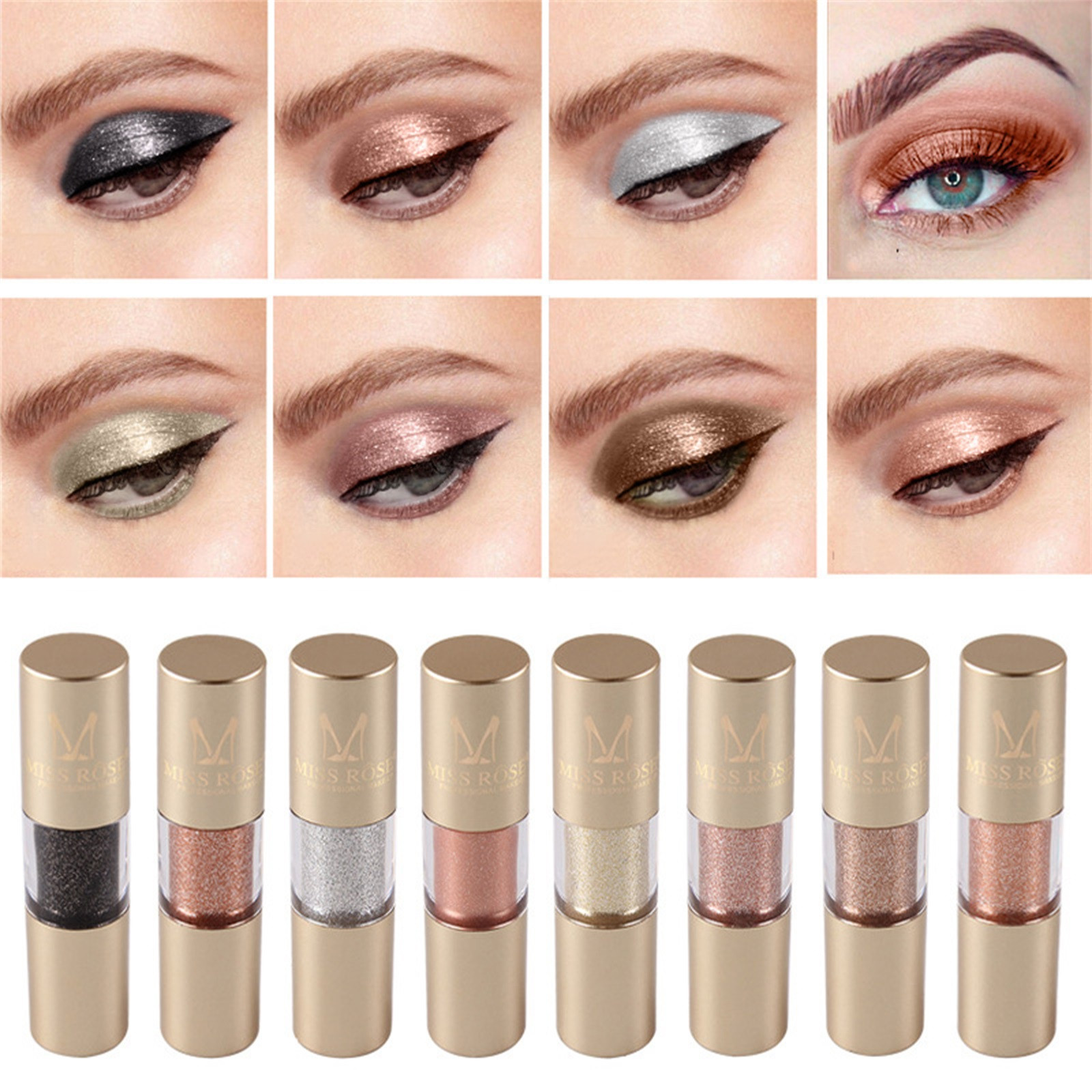Up to 30% OFF, Glossy Portable Liquid Eyeshadow, Easy Application, 6 ...