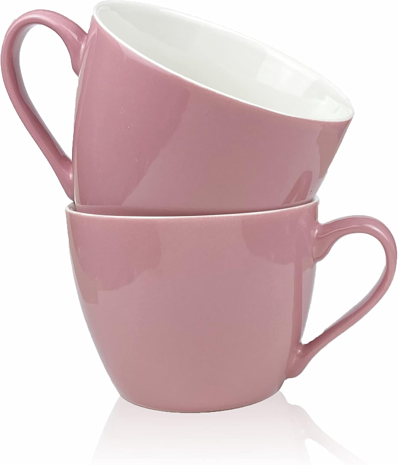 30 OZ Porcelain Coffee Mugs, Set of 2 Large Mugs for Soup, Cereal and ...