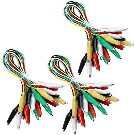 30 PCS Alligator Clip Test Leads Set with Alligator Clips Double-end ...