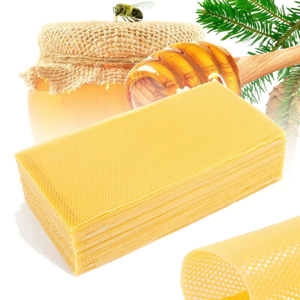 30 PCS Beeswax Honey Hive Foundation Frame Deep House Nest Honeycomb ...