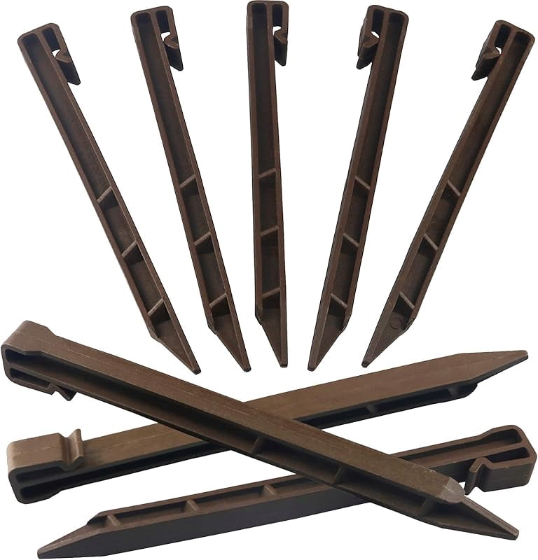 30 PCS Brown Landscape Edging Garden Stakes, 10 Inch Landscaping ...