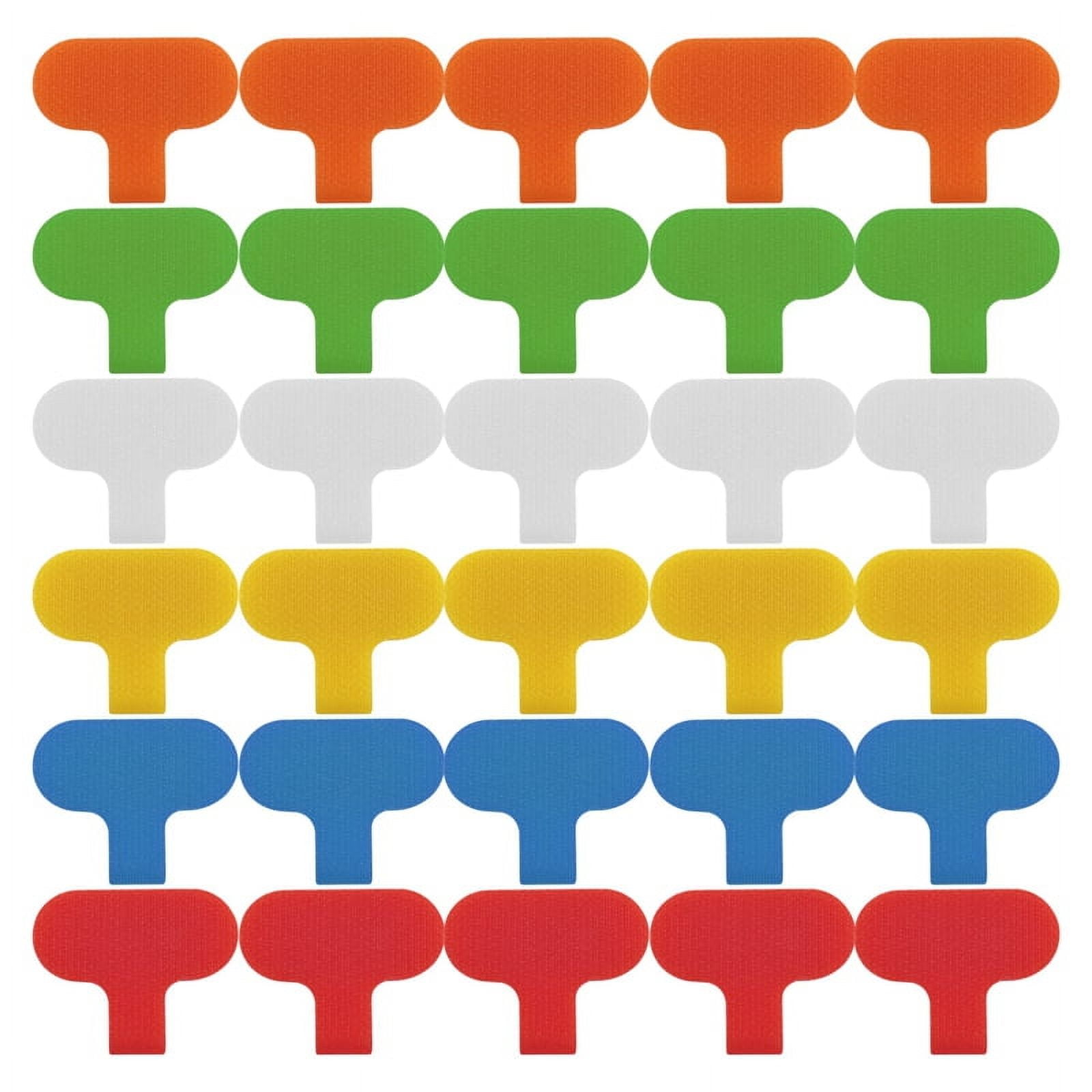 30 PCS Cable Labels Cord Labels Multi-Color Write on Wire Labels Tags ...