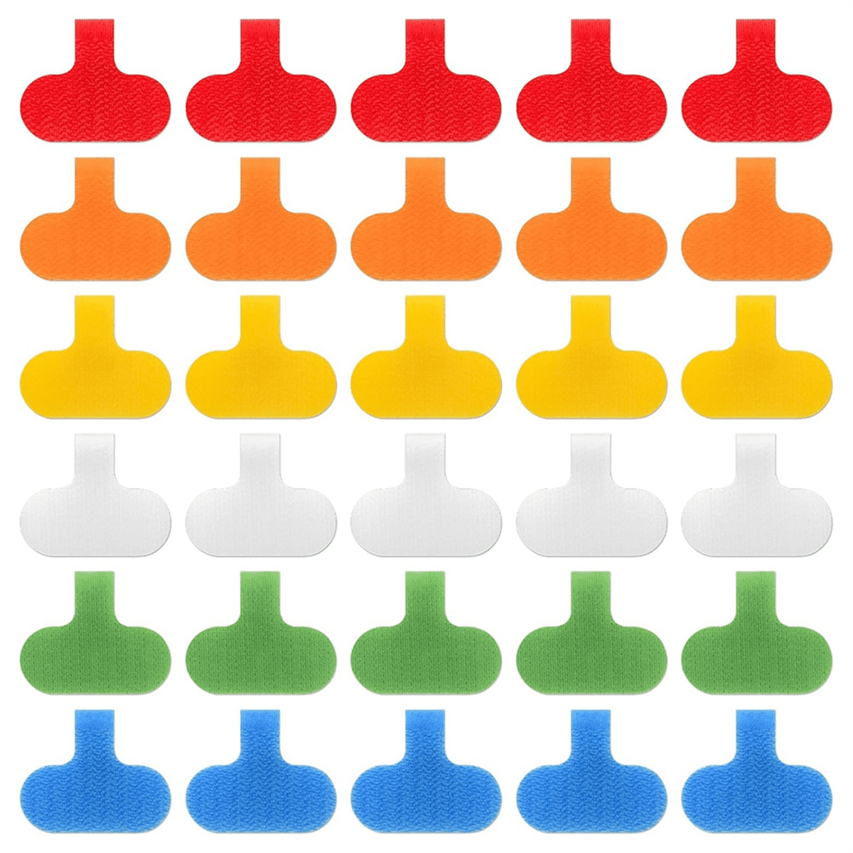 30 PCS Cable Labels Cord Multi-Color Write on Wire Tags for Management ...