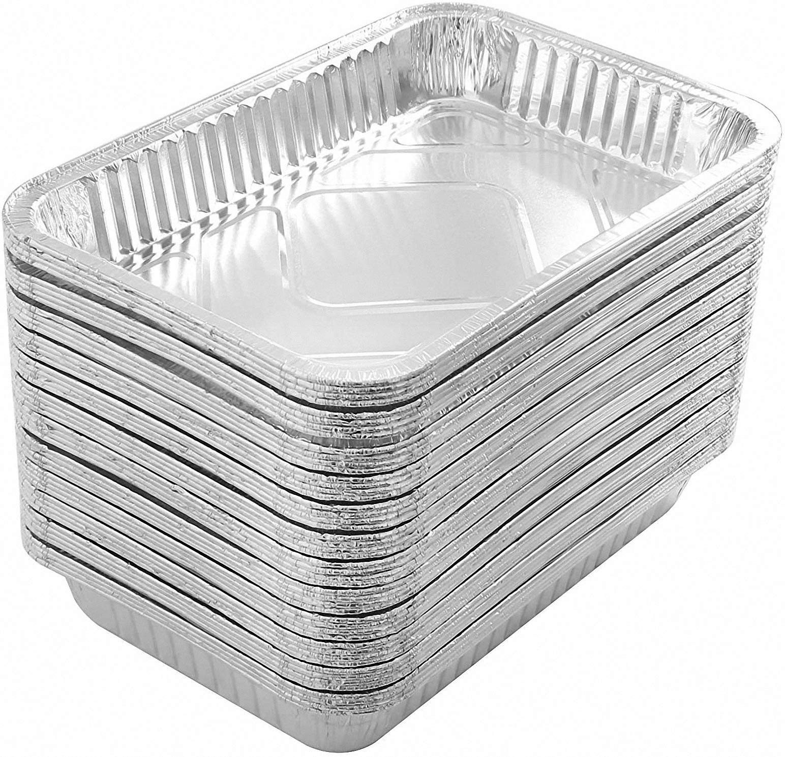 30 PCS Disposable Aluminum Foil Trays Tin Foil Pot Roasting Trays ...