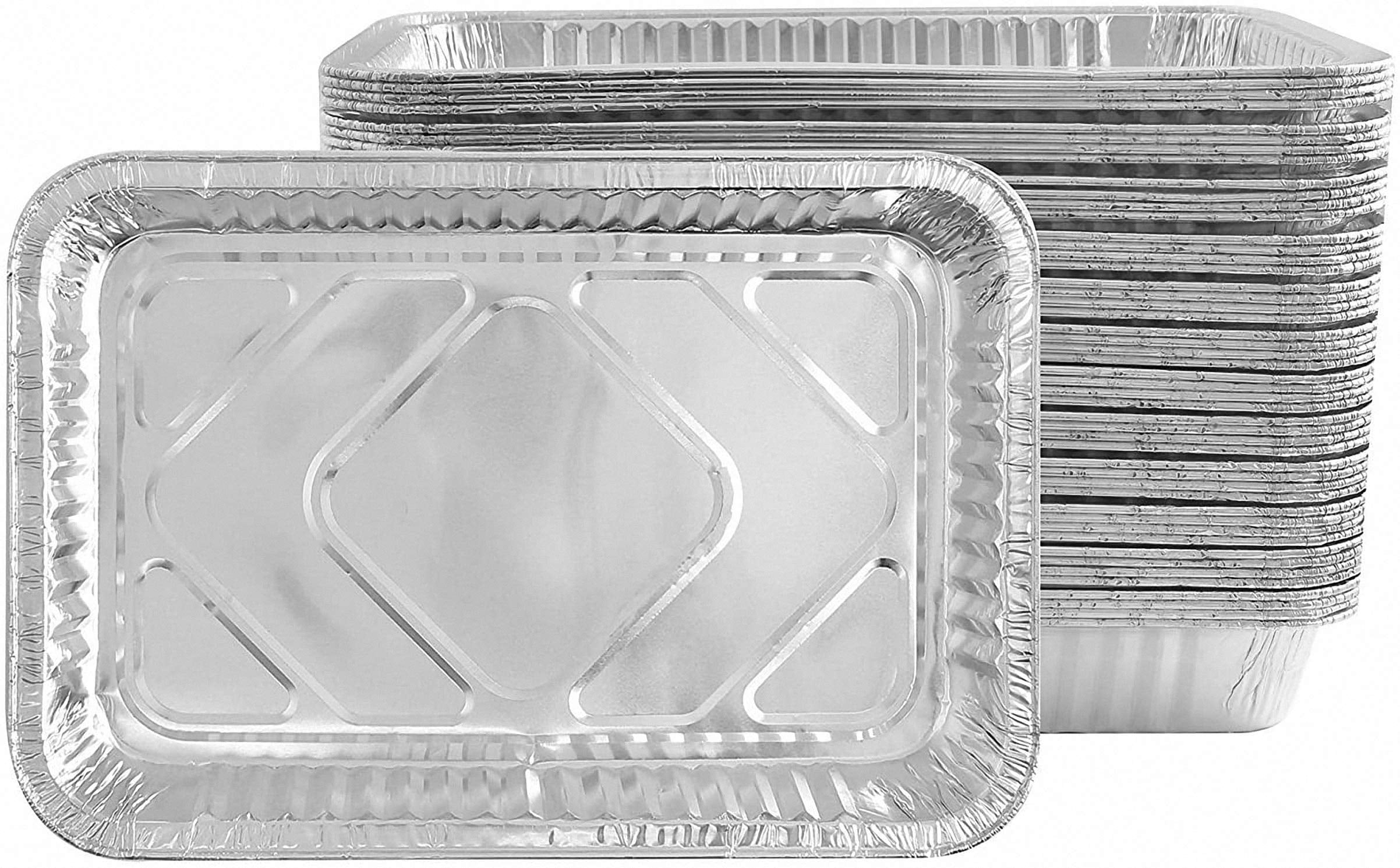 30 PCS Disposable Aluminum Foil Trays Tin Foil Pot Roasting Trays ...