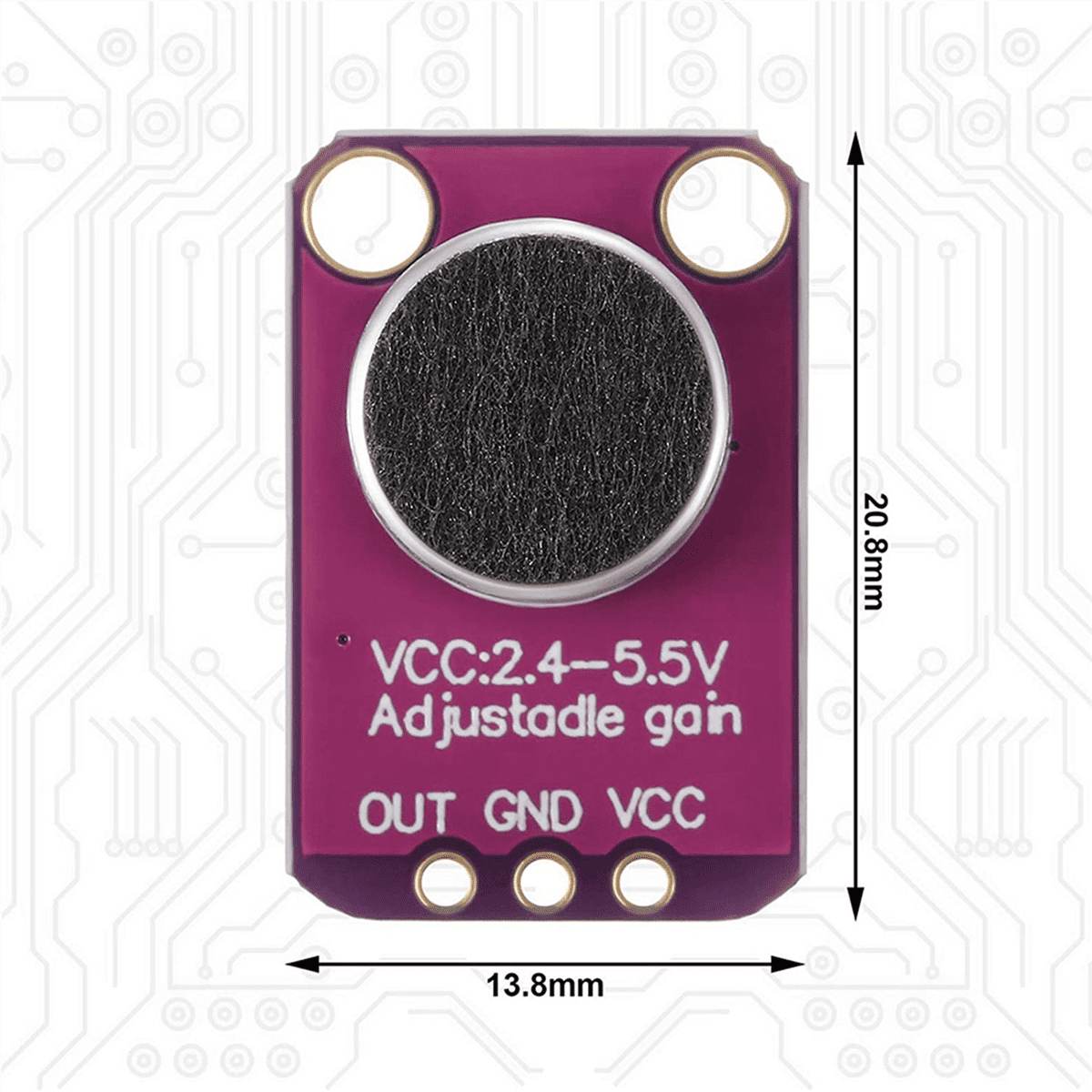 30 PCS Electret Microphone Amplifier Adjustable MAX4466 Module ...