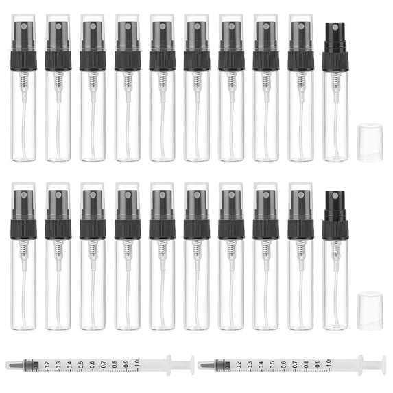 30 PCS Glass Perfume Sample Spray Bottle 5ML Mini Mist Spray Bottle ...