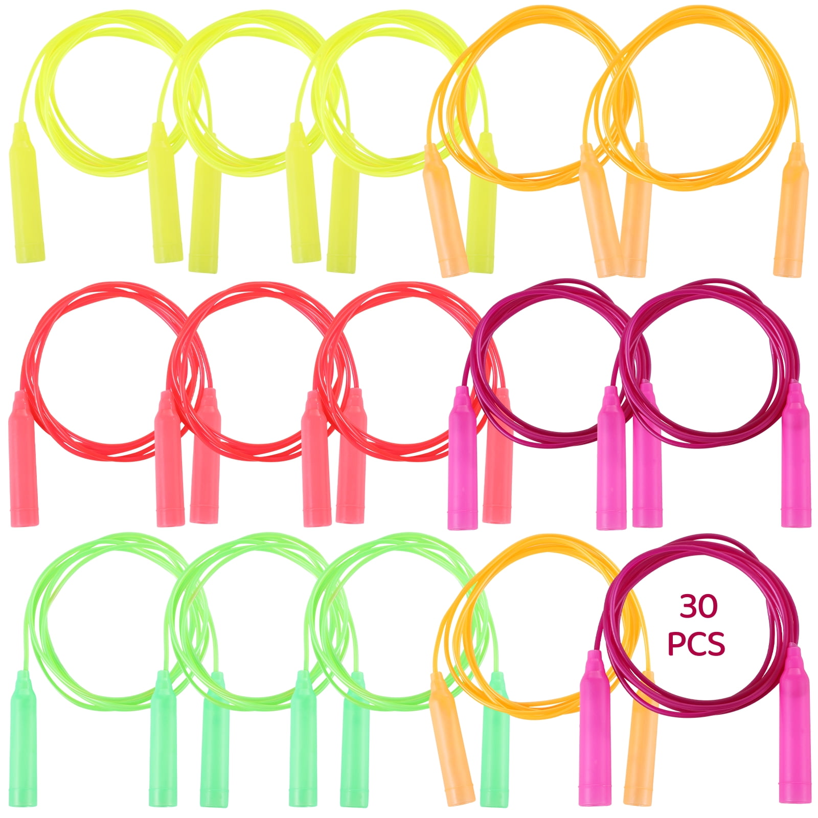 30 PCS Jump Rope Set for Sports and Exercise, PVC Skipping Rope with ...