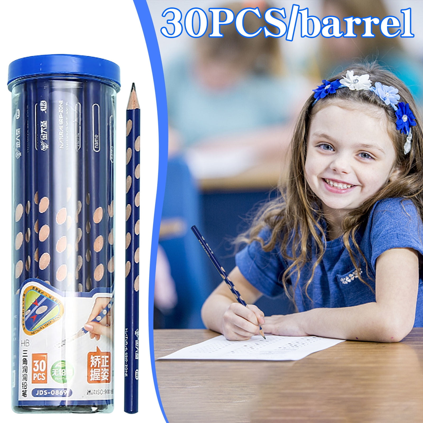 30 PCS Pencils With Triangular Rods For Correcting Grip Posture. And ...