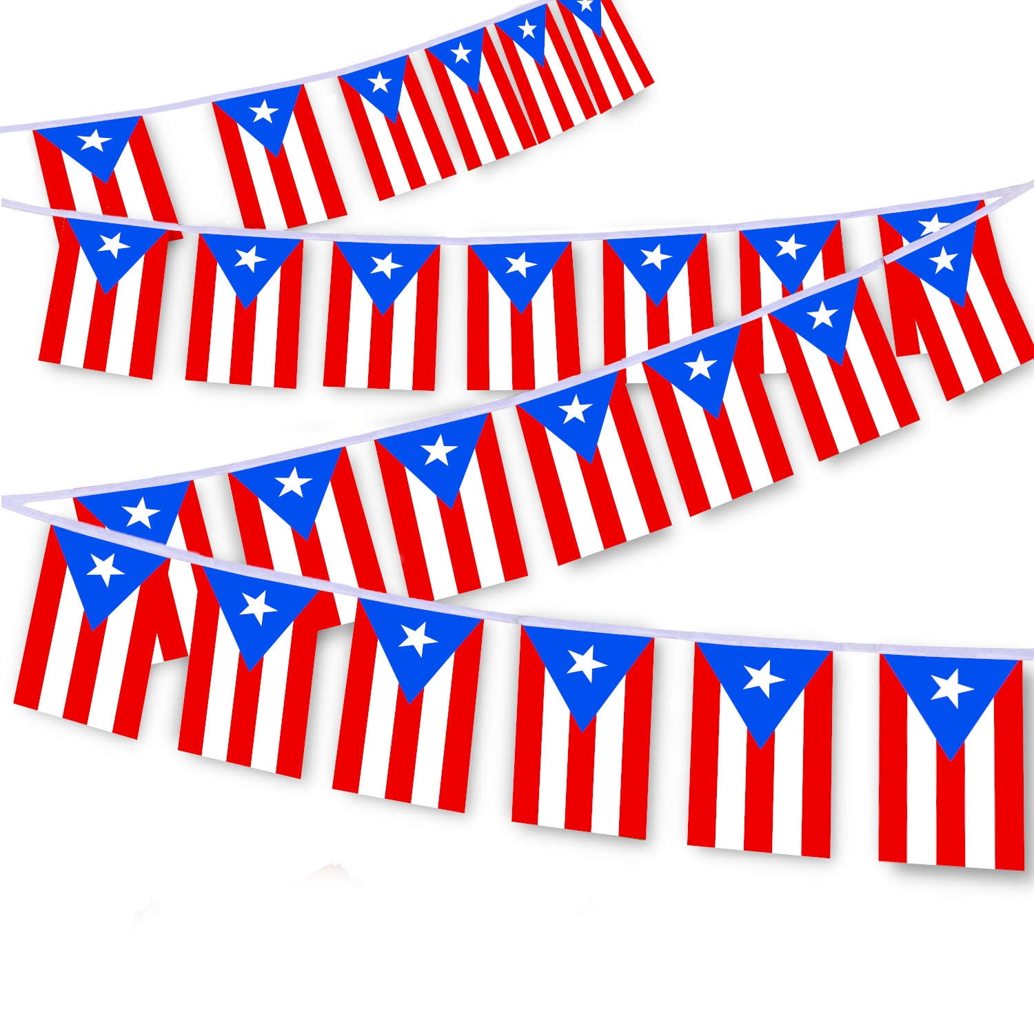 30 PCS Puerto rico Flag String,32 FT Puerto Ricans Bunting,Decoration ...
