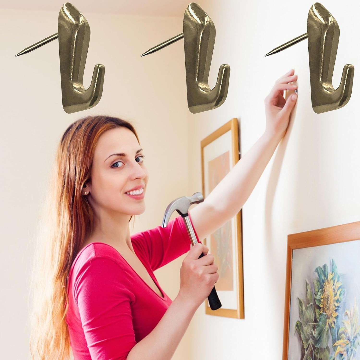 30 PCS Push Pin Picture Hooks, thumbtacks for Wall Hanger, Picture ...