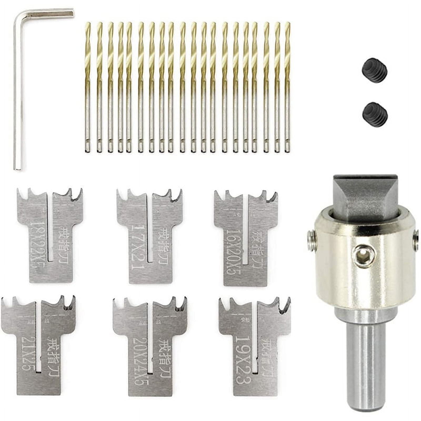 30 PCS Ring Drill Bit Set, 16-21 mm Blades Wood Ring Drill Bit Wooden ...