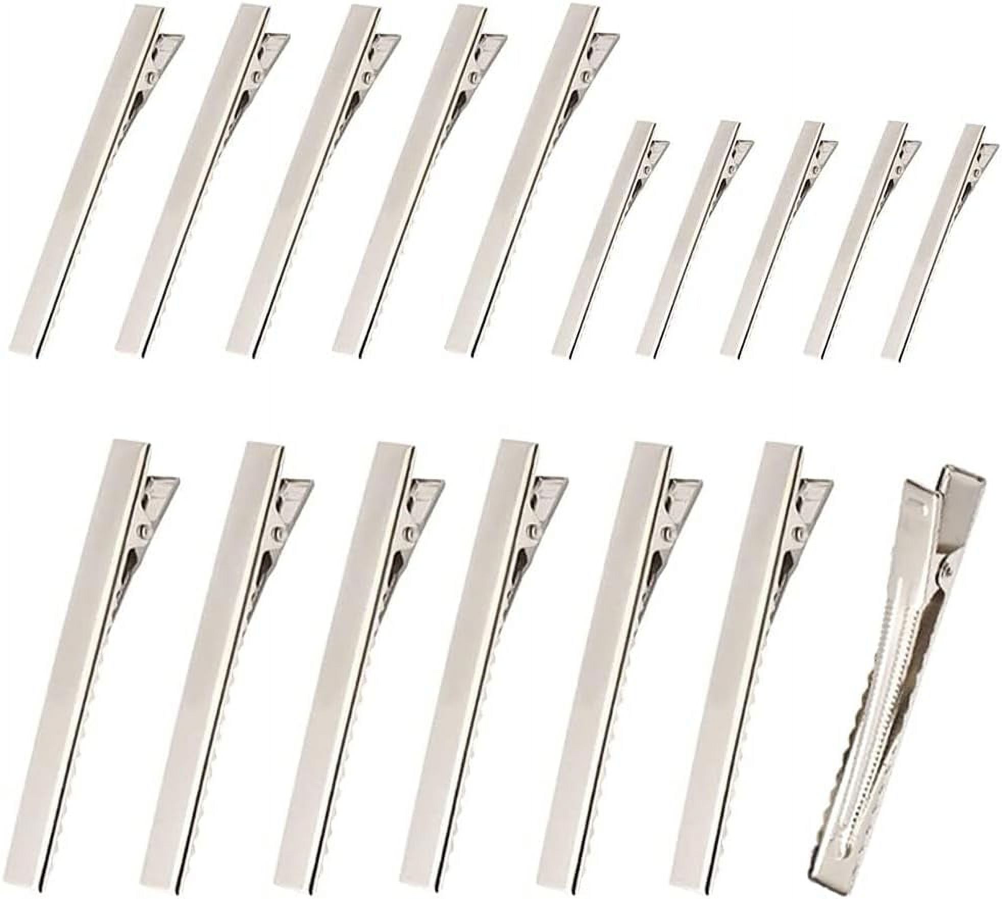 30 PCS Silver Alligator Hair Clips - Crocodile Sectioning Clips for DIY ...