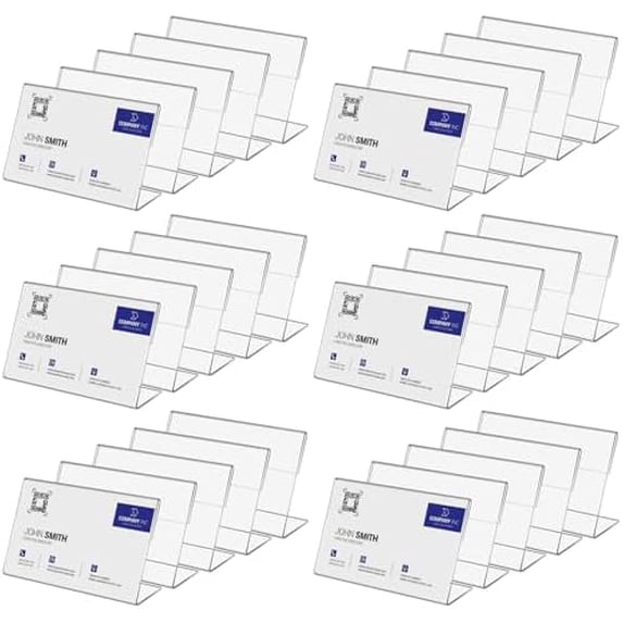 30 PCS Small Acrylic Sign Holder; , Mini Acrylic Food Sign Labels for ...