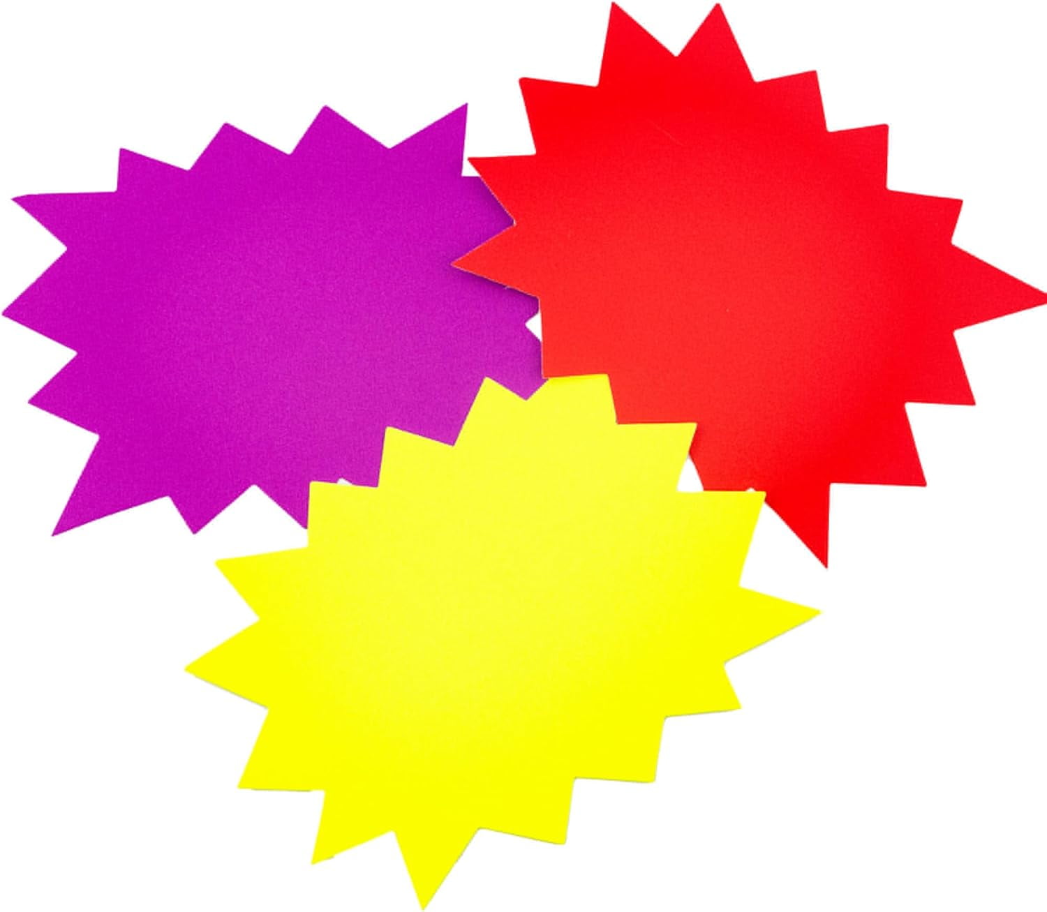 30 PCS Star Burst Signs Paper, 4.7 x 6.3 inches Starburst Signs ...