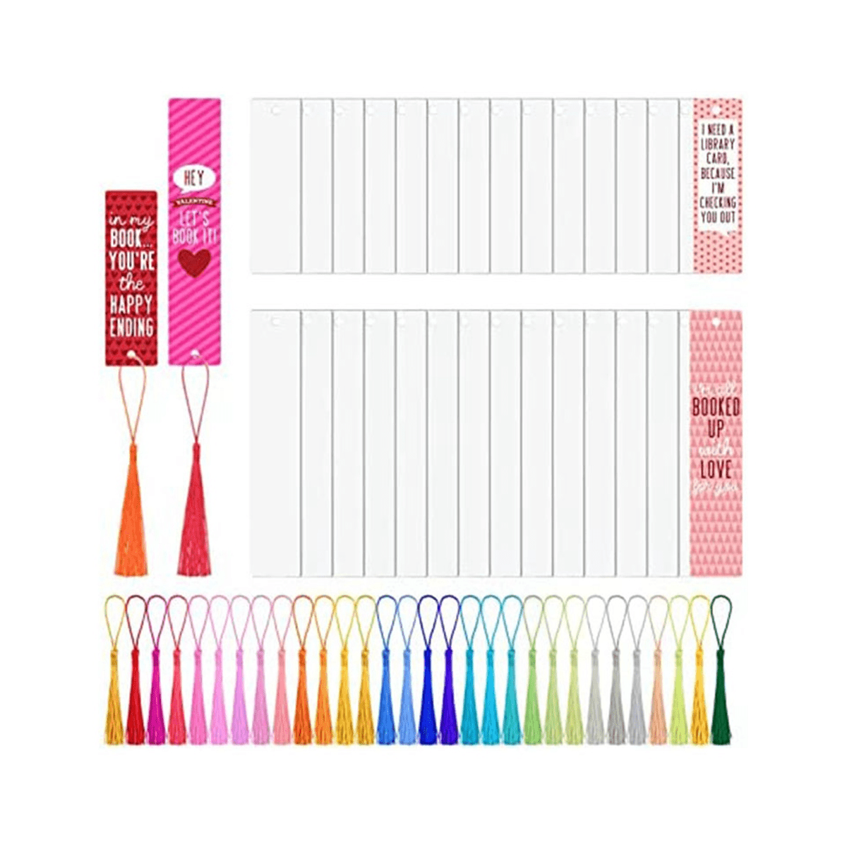 30 PCS Sublimation Blanks Bookmark, Blanks Products Heat Transfer for ...