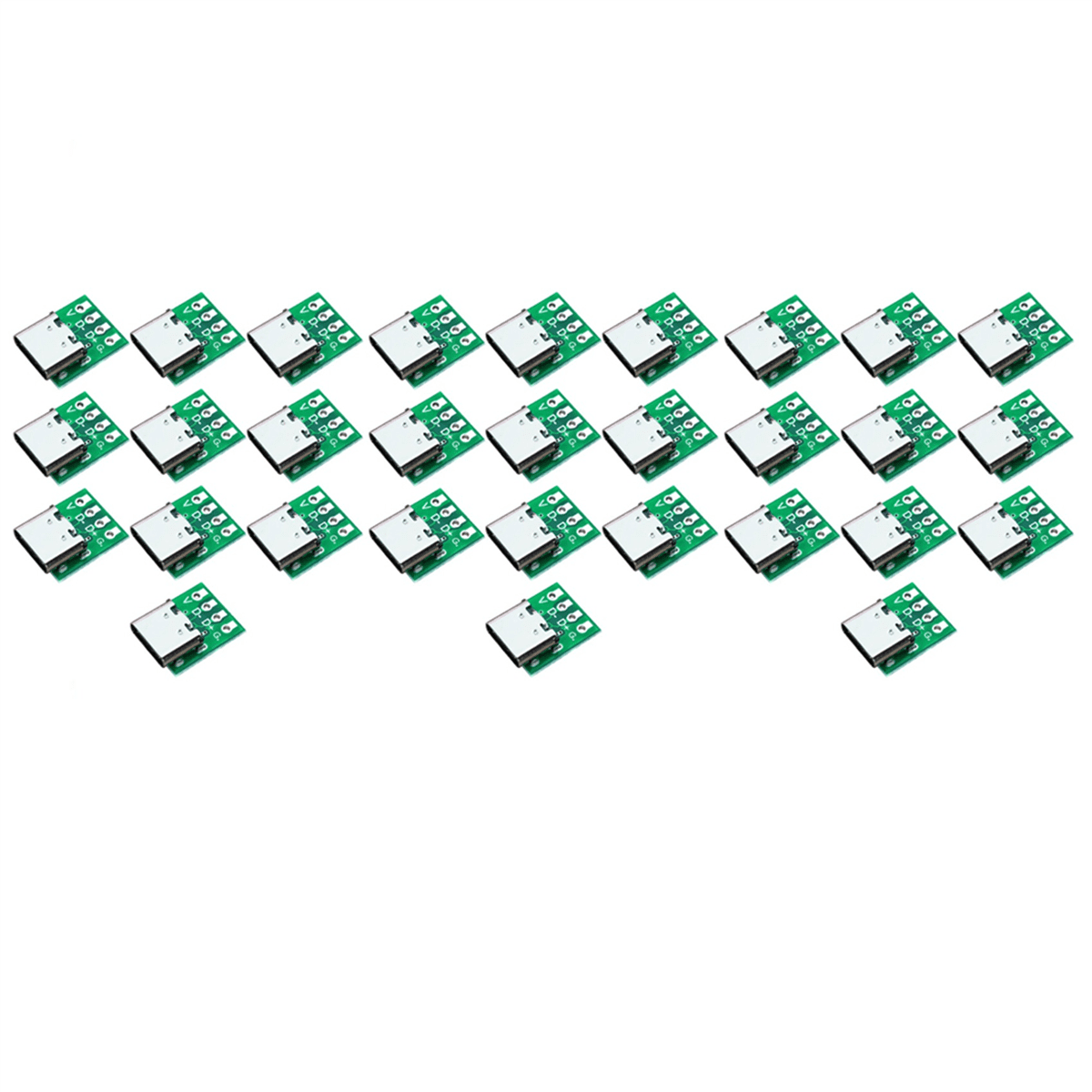 30 PCS TYPE-C USB3.1 16 Pin Female to 2.54mm Type C Connector 16P ...