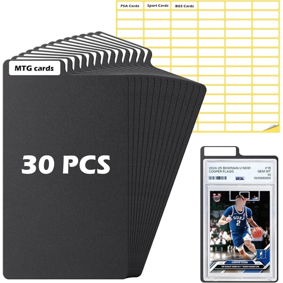 30 PCS Trading Card Dividers with Labels Vertical 3.3 x 5.8 Inch ...