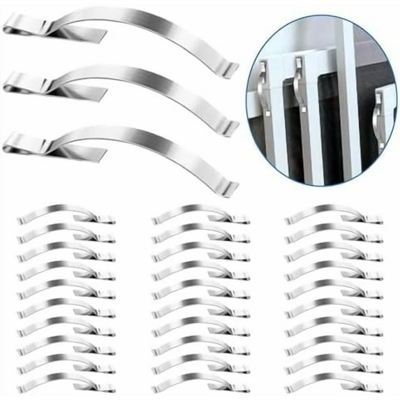 30 PCS Window Screen Tension Spring Clips - Securely Hold Screens in ...