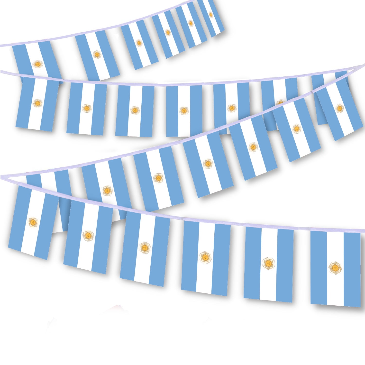 30 PCS argentina Flag String,32 FT Argentine Bunting,Decoration Banner ...