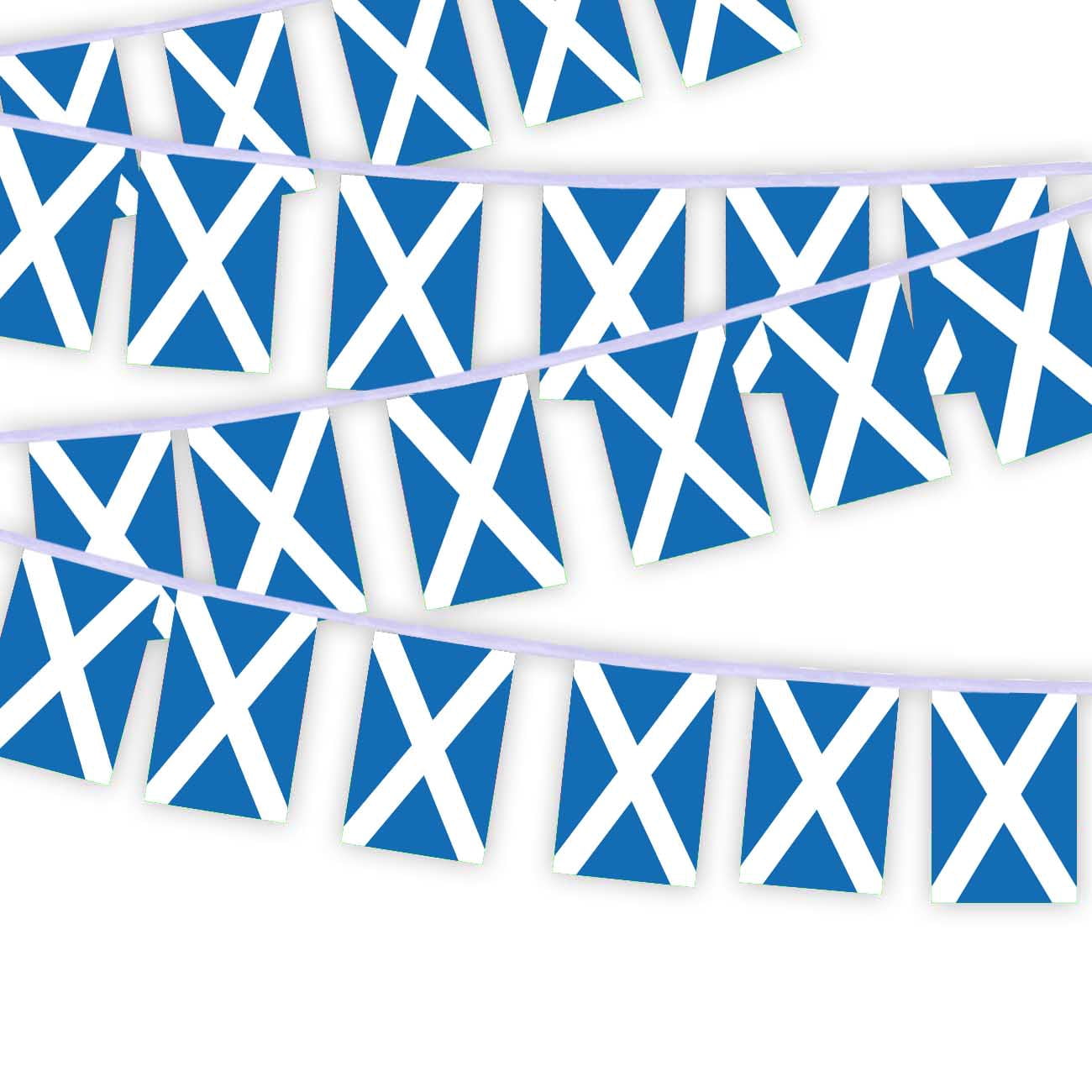 30 PCS scotland Flag String,32 FT Scottish Bunting,Decoration Banner ...
