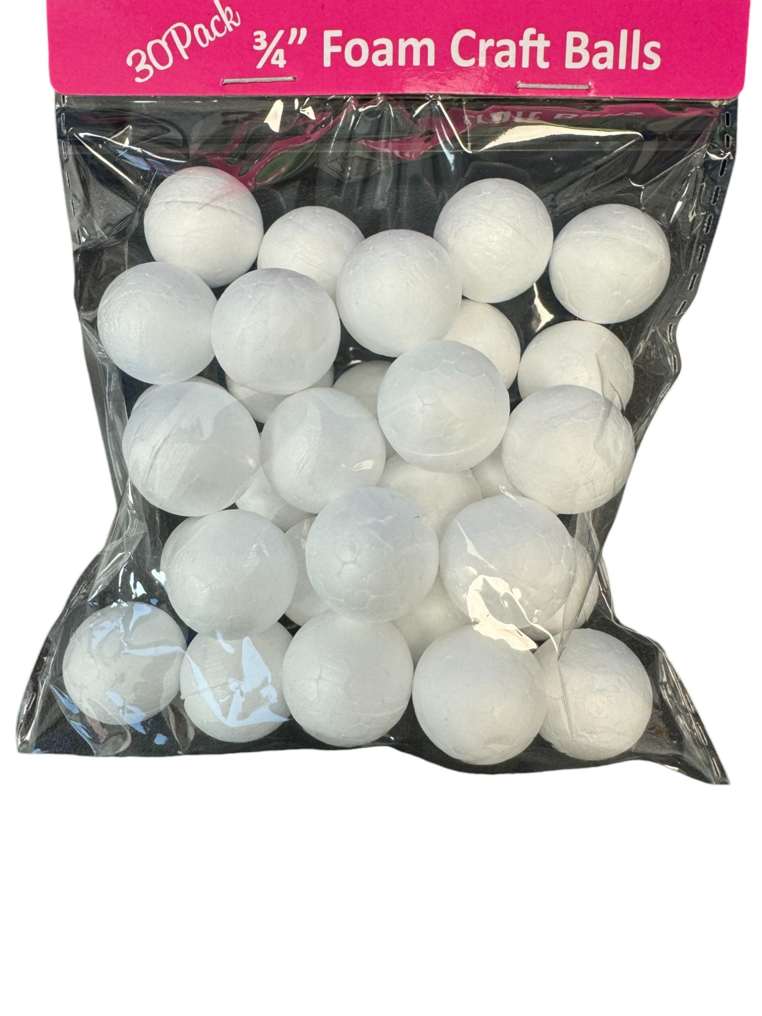 30 Pack 0.75 inches Foam Craft Balls for School & Craft Projects – High ...