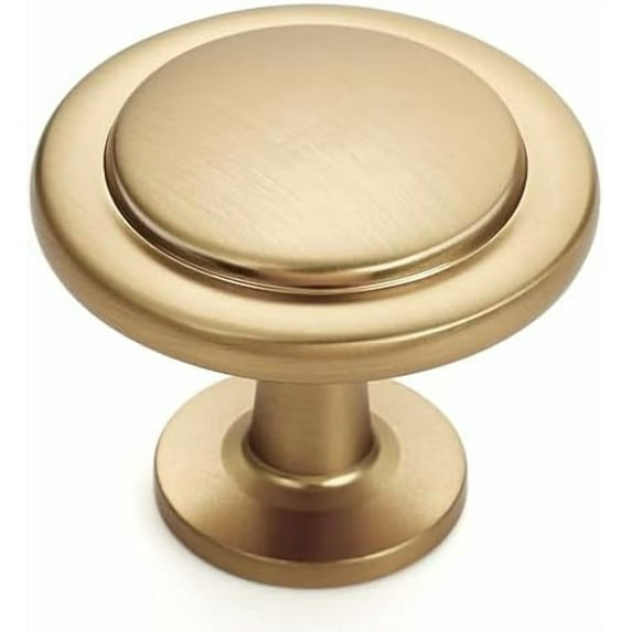 30 Pack 1-1/4 inch Matte Black Zinc Euro-Style Cabinet Knobs, Drawer Pulls & Door Handles ...