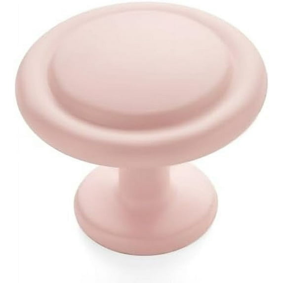 30 Pack 1-1/4 inch Matte Black Zinc Euro-Style Cabinet Knobs, Drawer Pulls & Door Handles ...